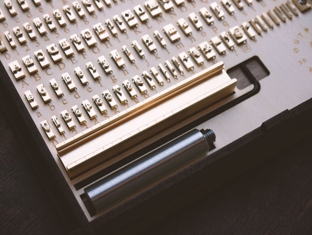 Alphabet Stamp Set | Times New Roman | Leather Letter Stamps