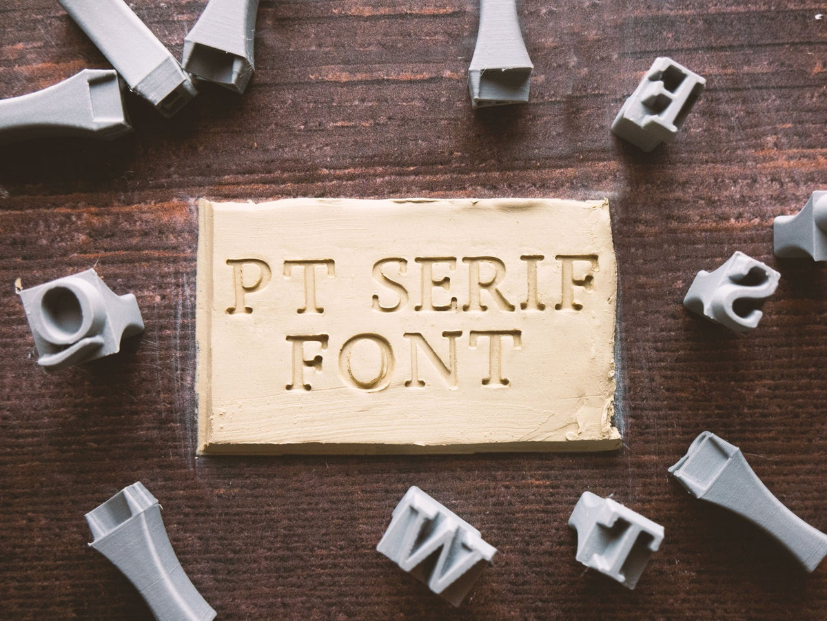 Alphabet Stamps Set for Clay