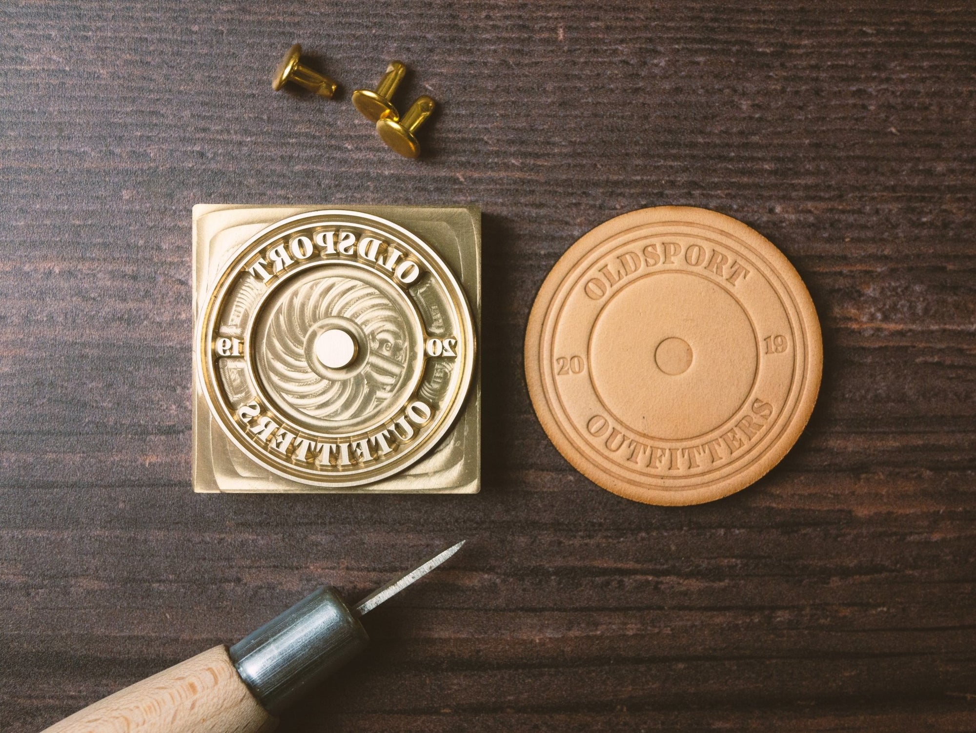 Custom Leather Stamp for Embossing | Outpost Workshop