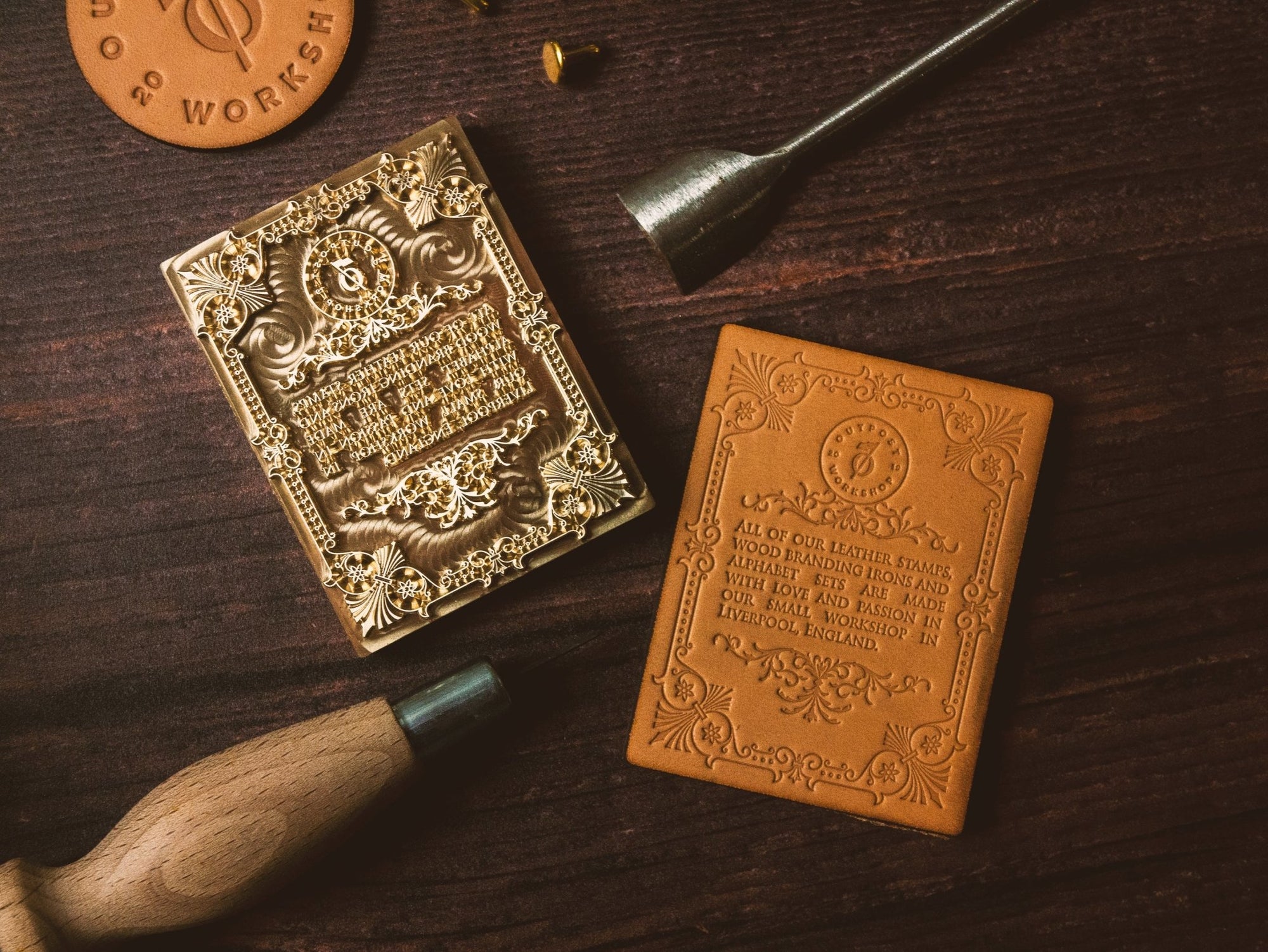 Custom Leather Stamp for Embossing | Outpost Workshop